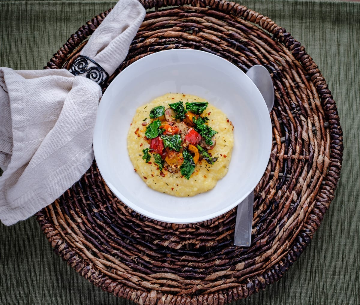 Grits Breakfast Bowl. Bypass the sugar. Think grains and vegetables for ...