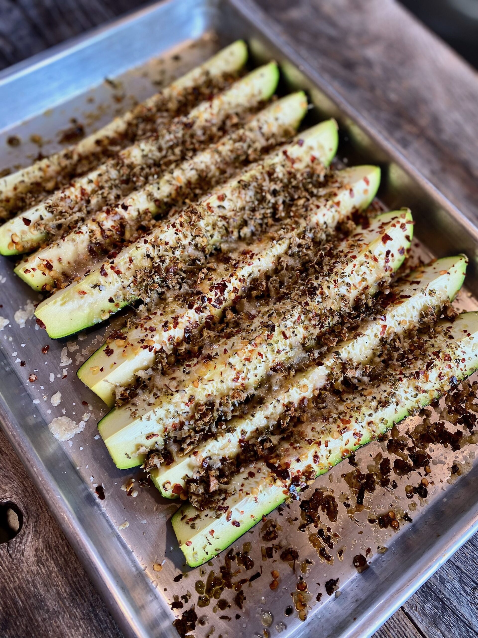 Roasted Zucchini Fries - Life At The Table